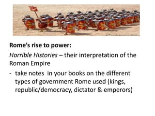 The roman empire a complete redo of lesson 2 | PPT