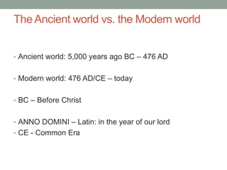 The roman empire – an overview lesson 1 | PPT