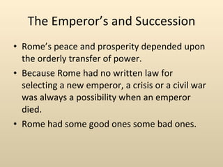 CH. 6.2--The Roman Empire Brings Change | PPT