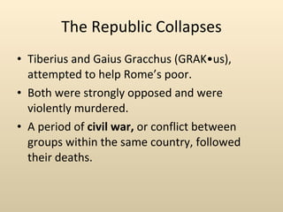 CH. 6.2--The Roman Empire Brings Change | PPT