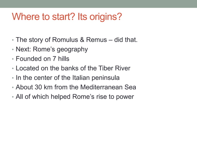 The roman empire – lesson 1 an overview l | PPT
