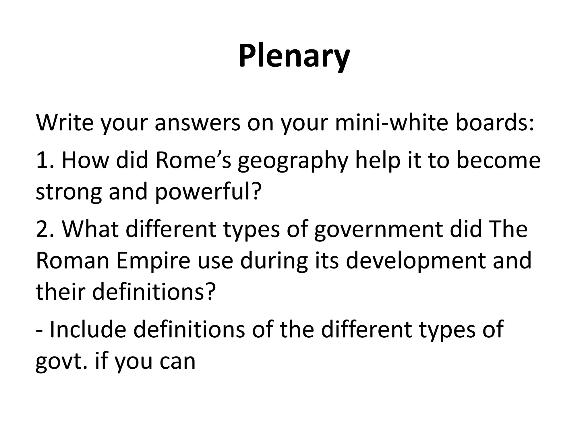 The roman empire lesson 2 | PPTX