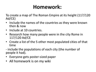 The roman empire lesson 2 | PPTX