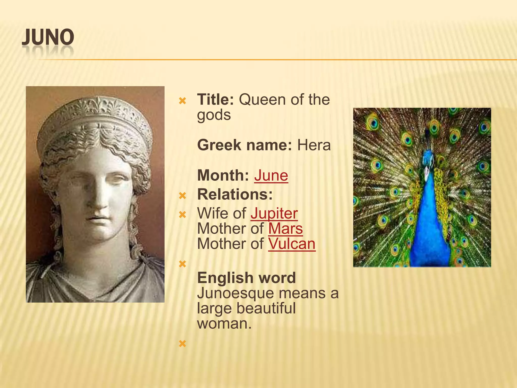 The roman gods | PPTX