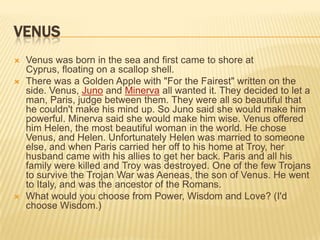 The roman gods | PPTX