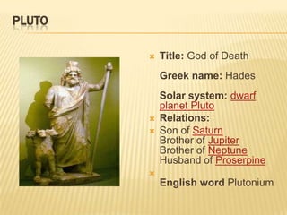 The roman gods | PPTX