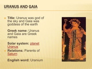 Roman God Uranus