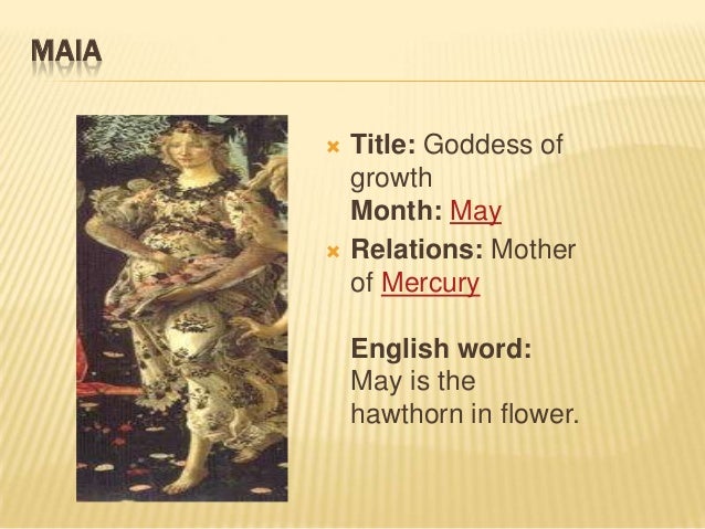 Maia Greek Goddess Symbol