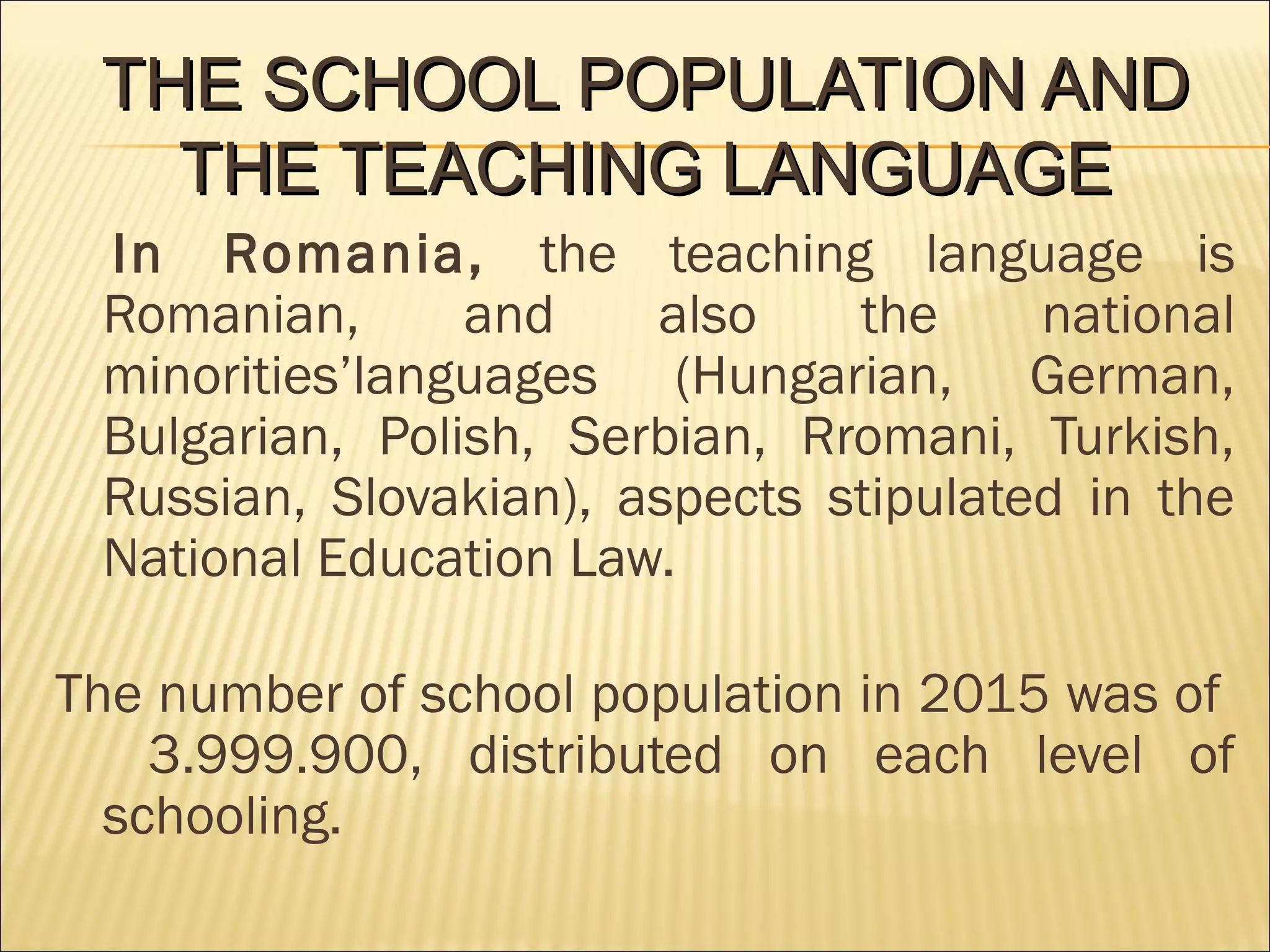The Romanian educational system KA2 | PPT