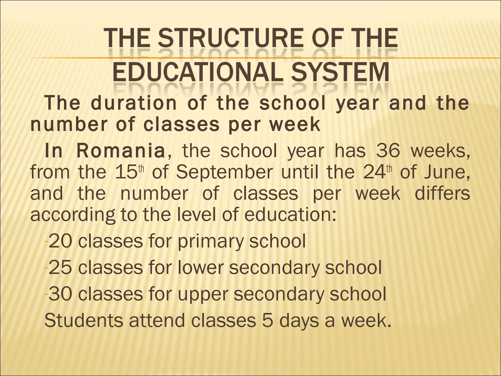 The Romanian educational system KA2 | PPT