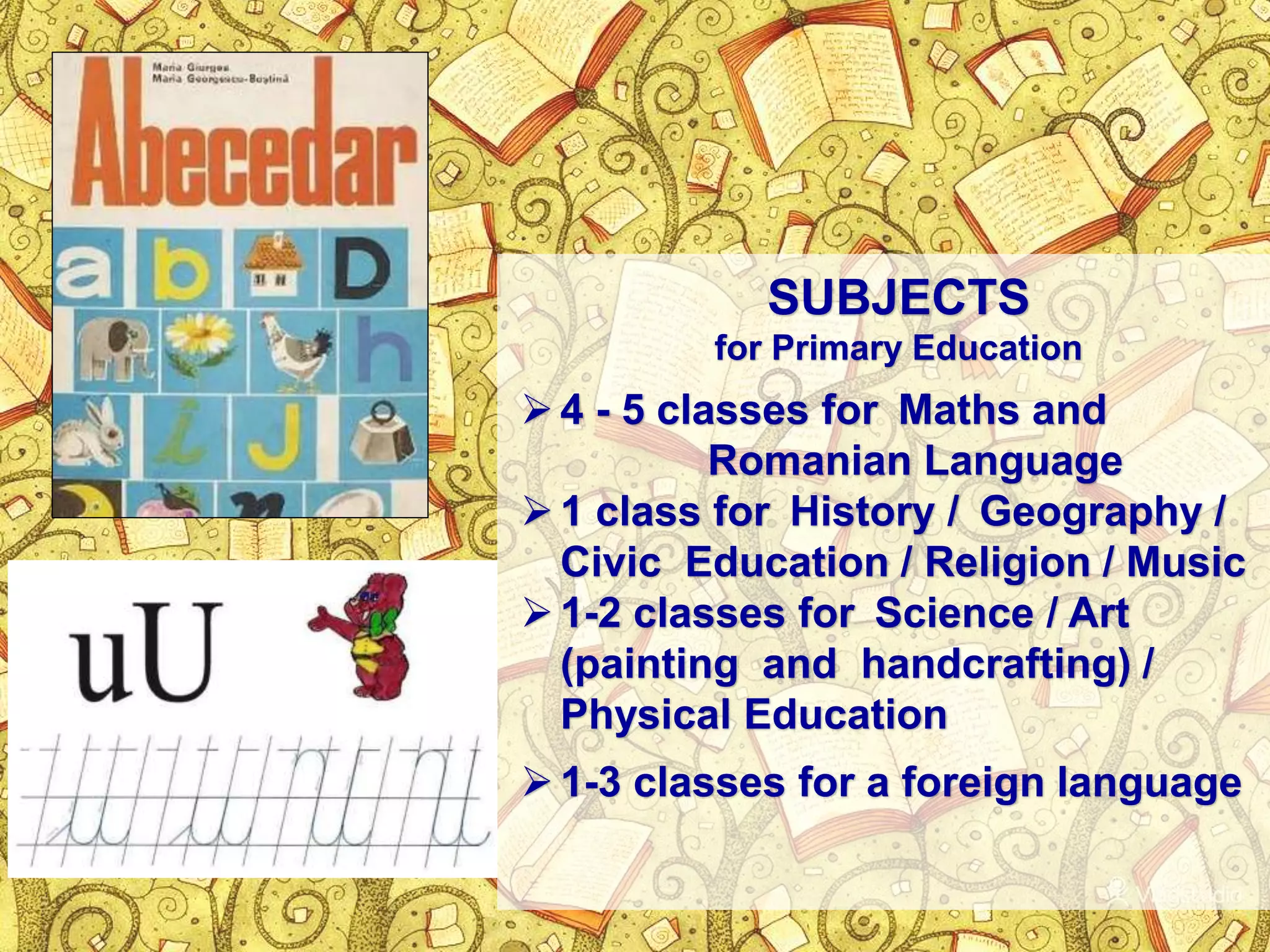 The Romanian educational system | PPTX