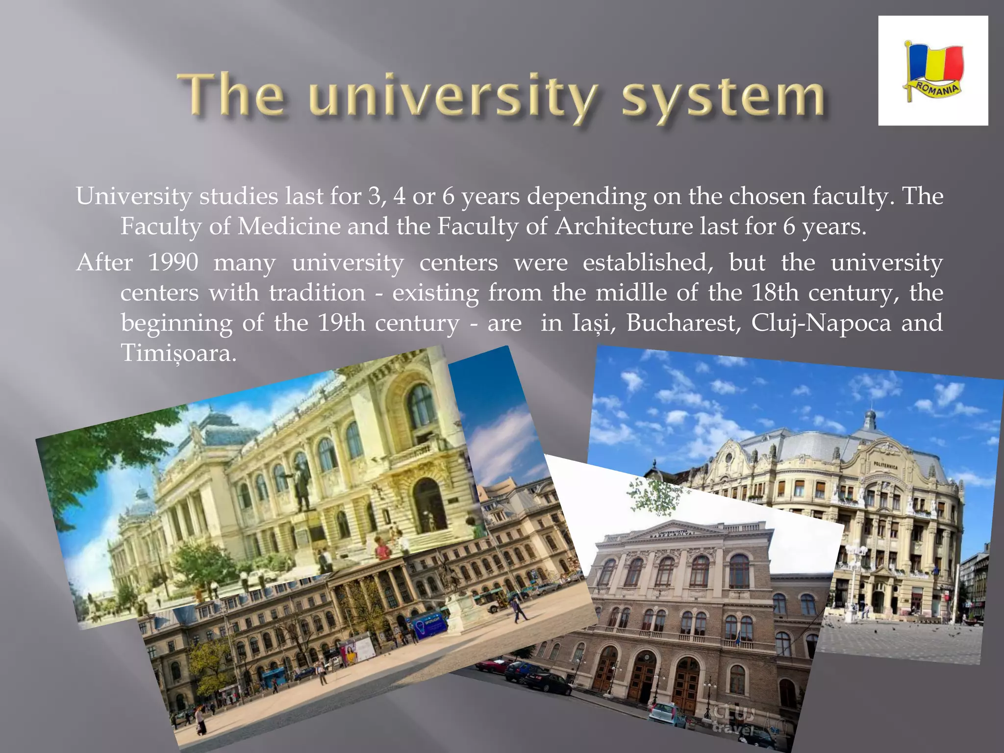 The romanian education system | PPT