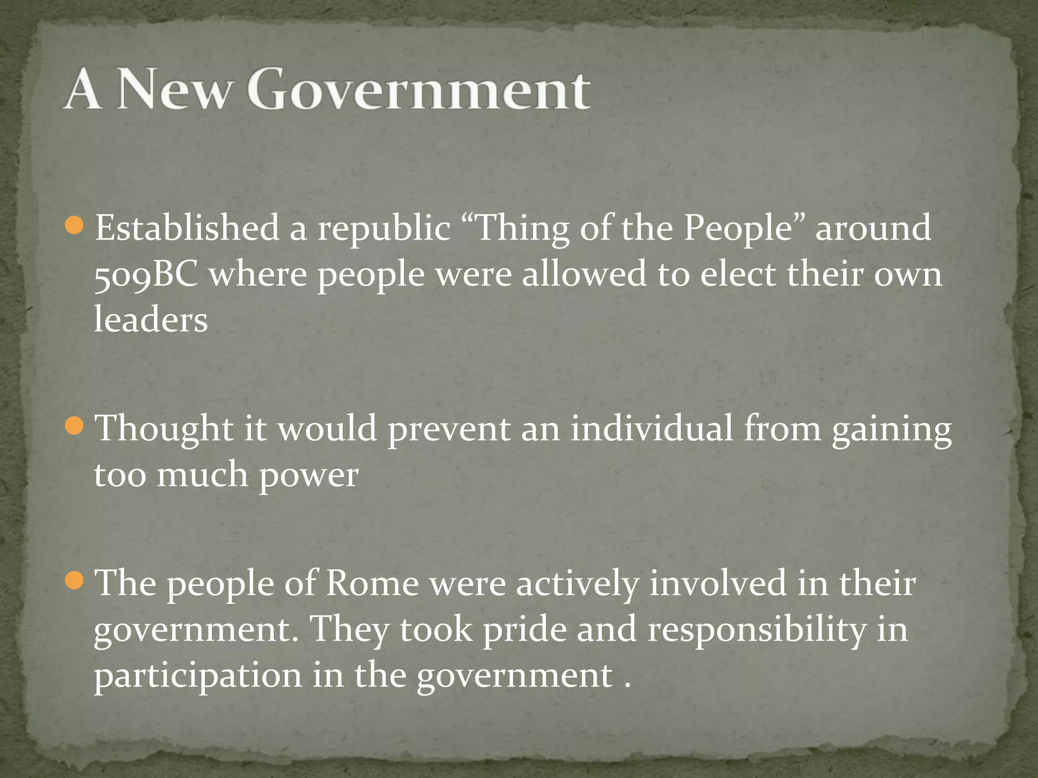 The roman republic | PPT