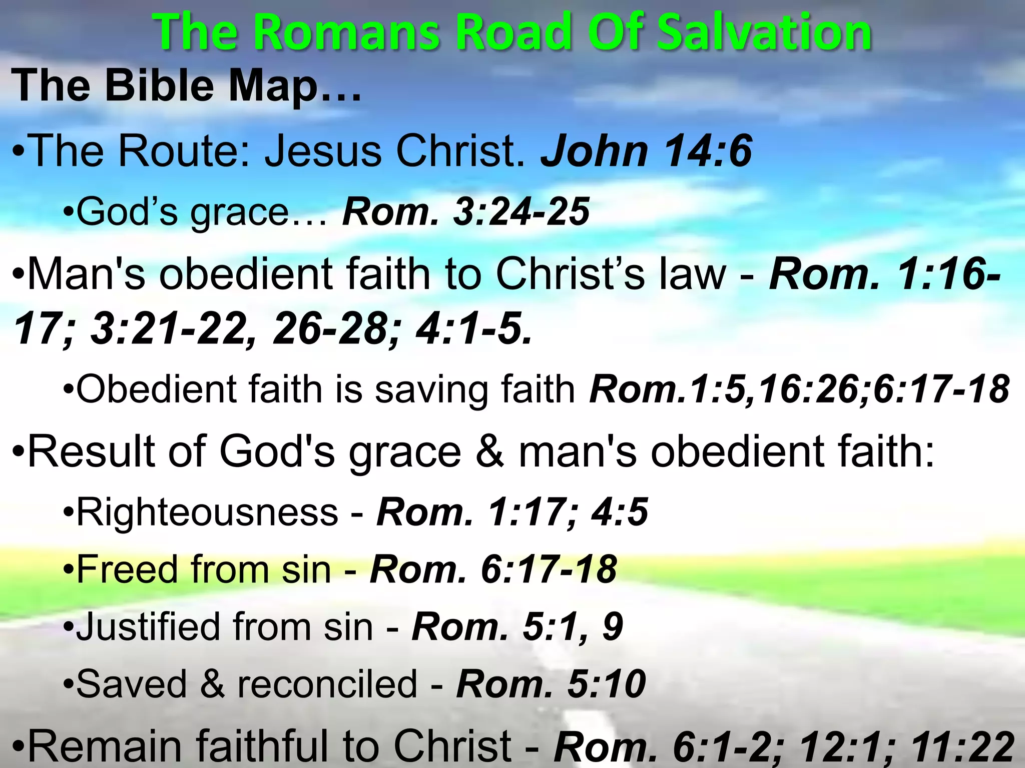 The Romans Road of Salvation | PDF