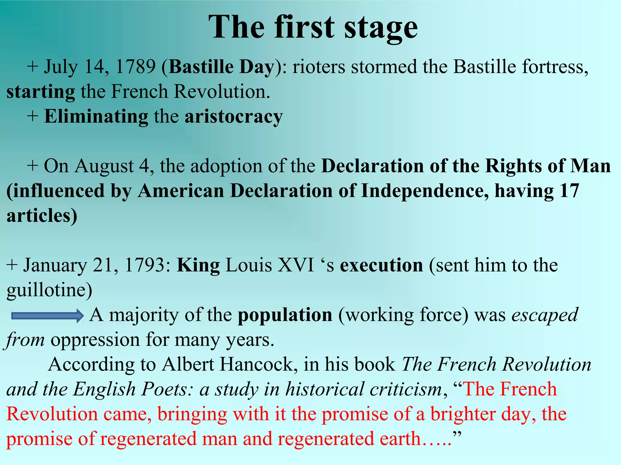 English literature - The Romantic period | PPT