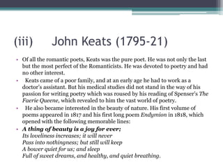 The Romantic age in English Literature | PPTX