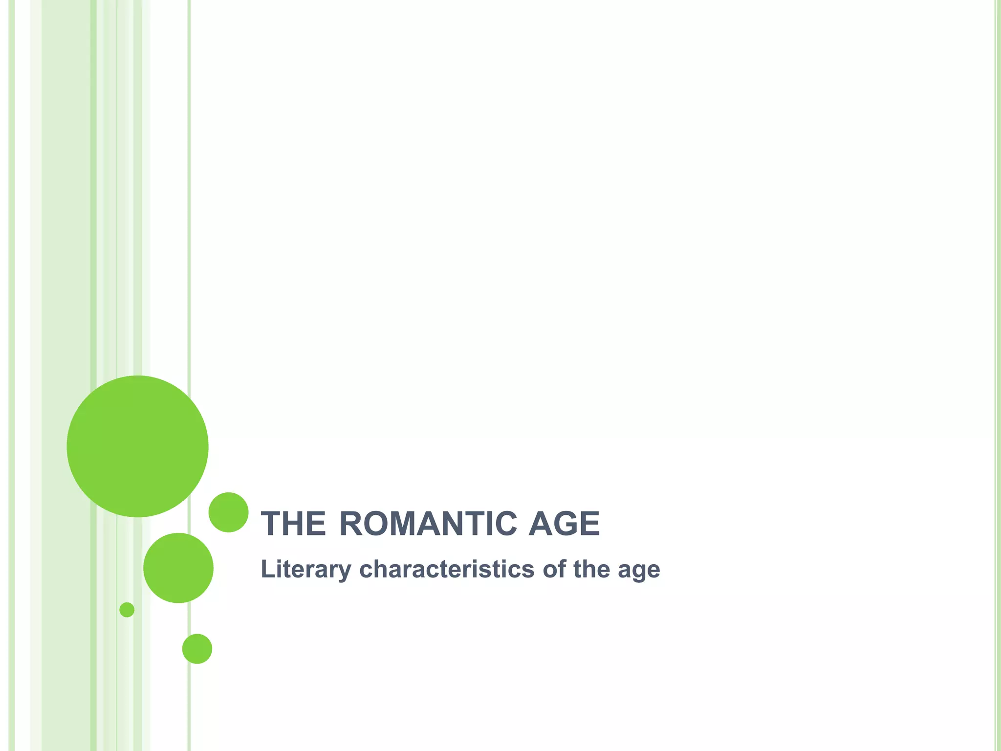 The romantic age | PPT