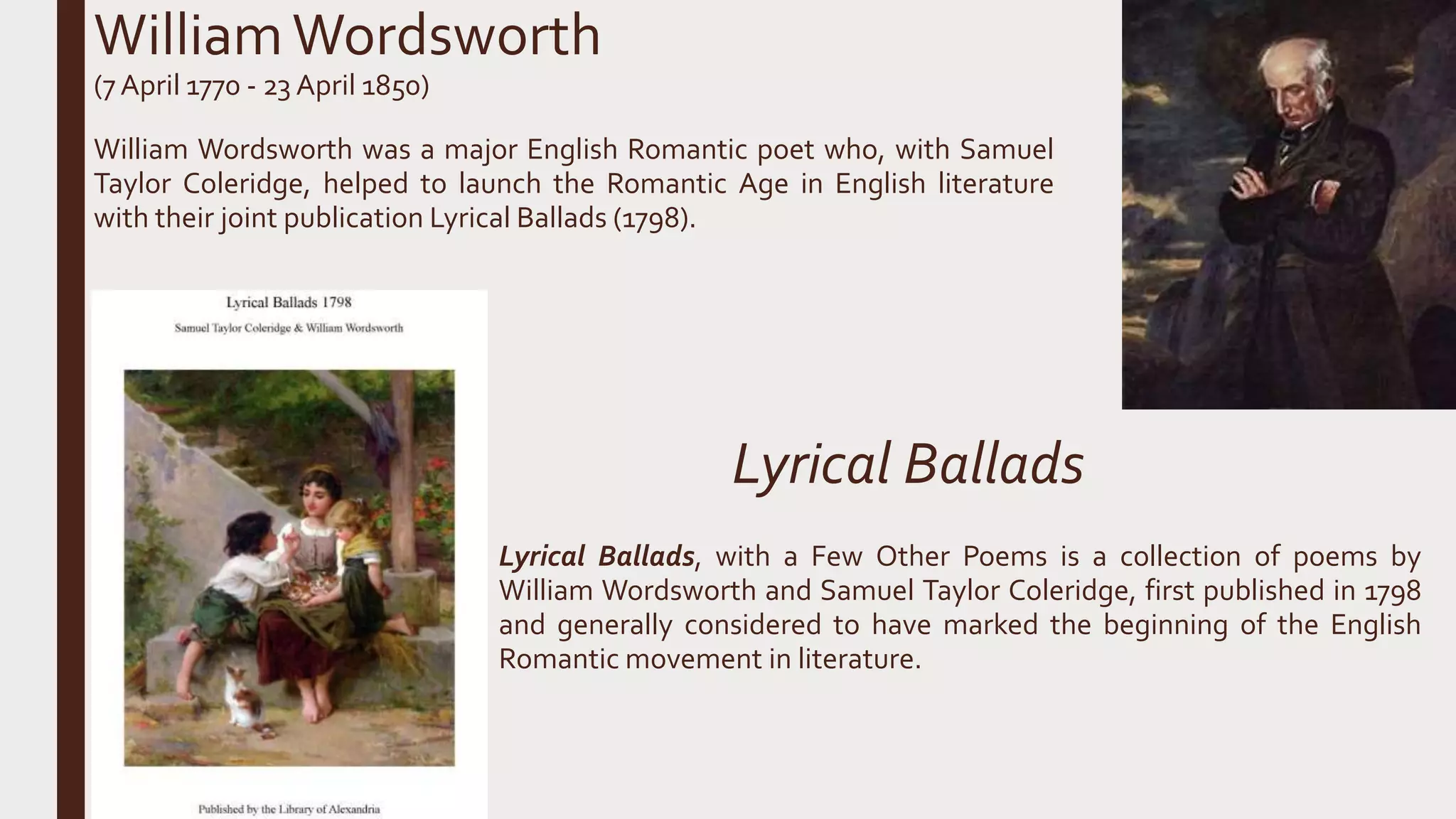 English Literature - The Romantic Age | PPTX