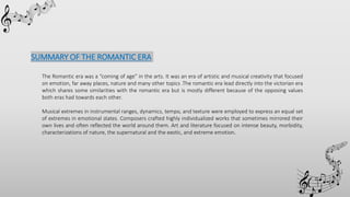 The Romantic Era of Music | PPTX