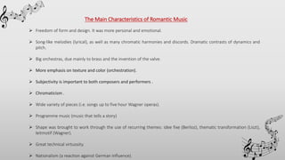 The Romantic Era of Music | PPTX