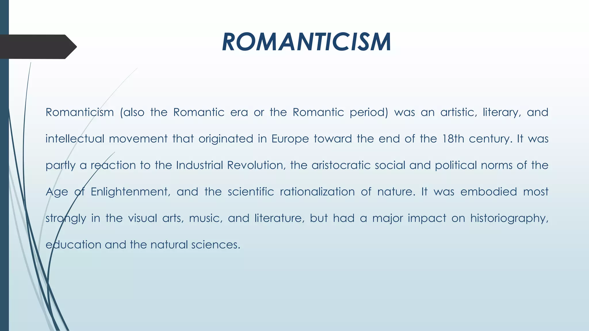 The romanticism period (1800 1860)work | PPT