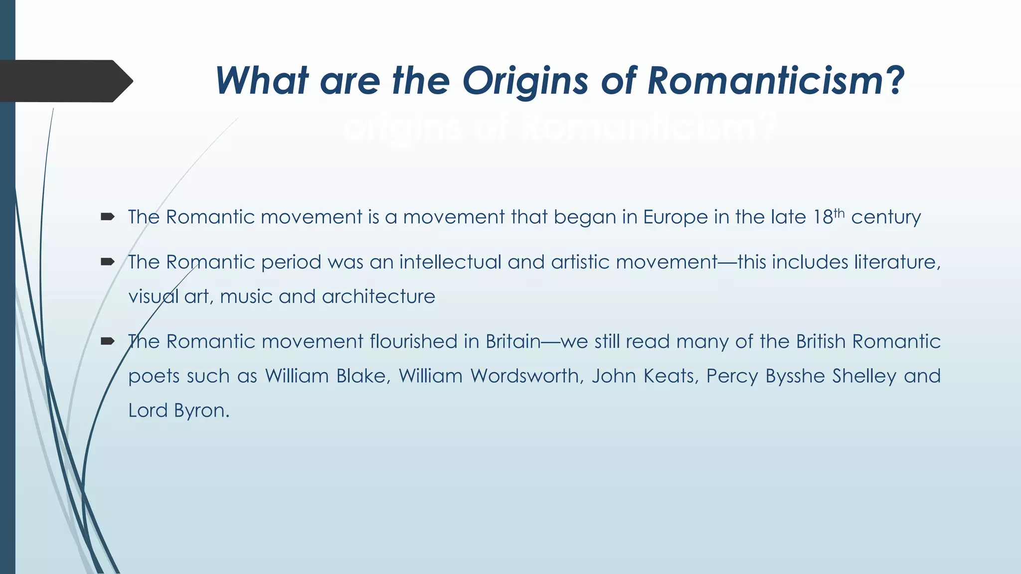The romanticism period (1800 1860)work | PPT
