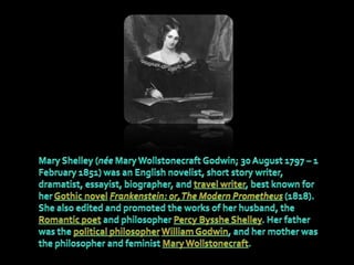 The romantic literature science vs. nature in mary shelly‘s ...
