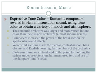 The romantic period | PPTX