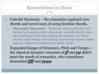 The romantic period | PPTX