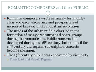 The romantic period | PPTX