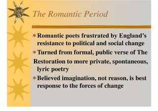 The Romantic Period | PDF