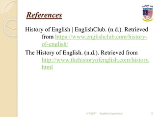 The Root of English Language | PPTX | Genealogy and Ancestry | Hobbies ...