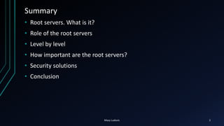 The root servers | PPT