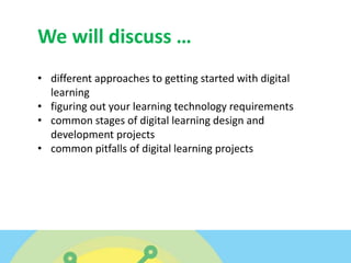The roots of a great digital learning project | PPT