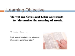 The roots of vocabulary | PPT