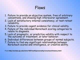The Rorschach Test | PPT