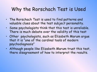 The rorschach test | PPT