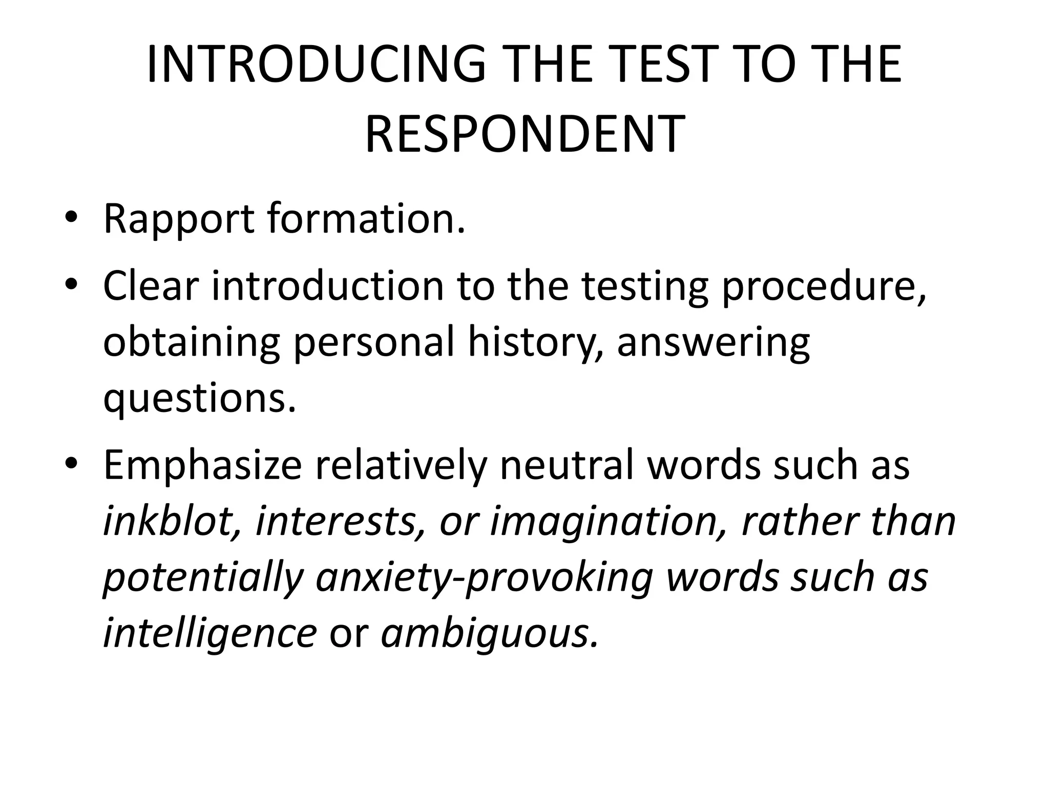 The rorschach test1 | PPTX