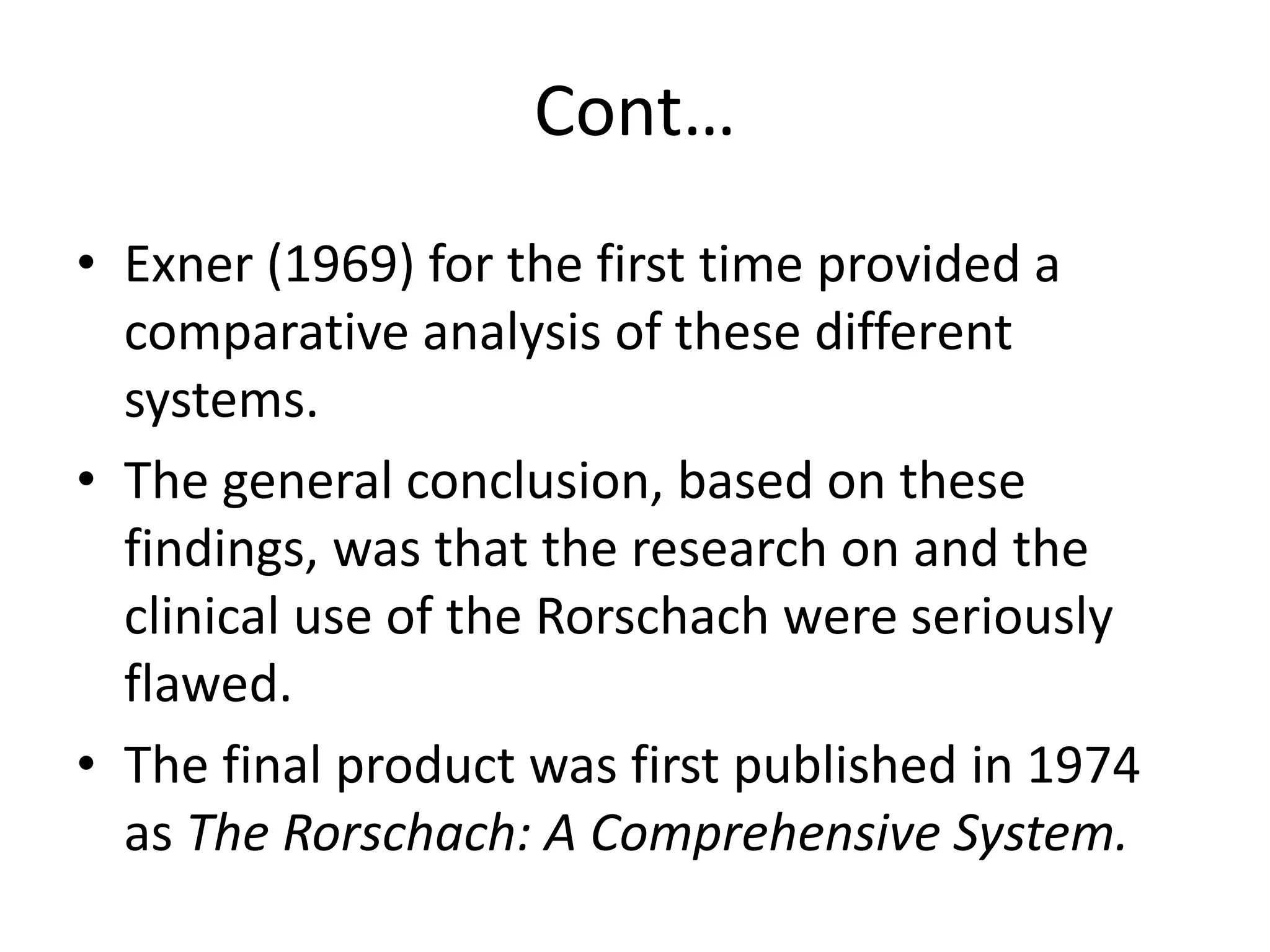 The rorschach test1 | PPTX
