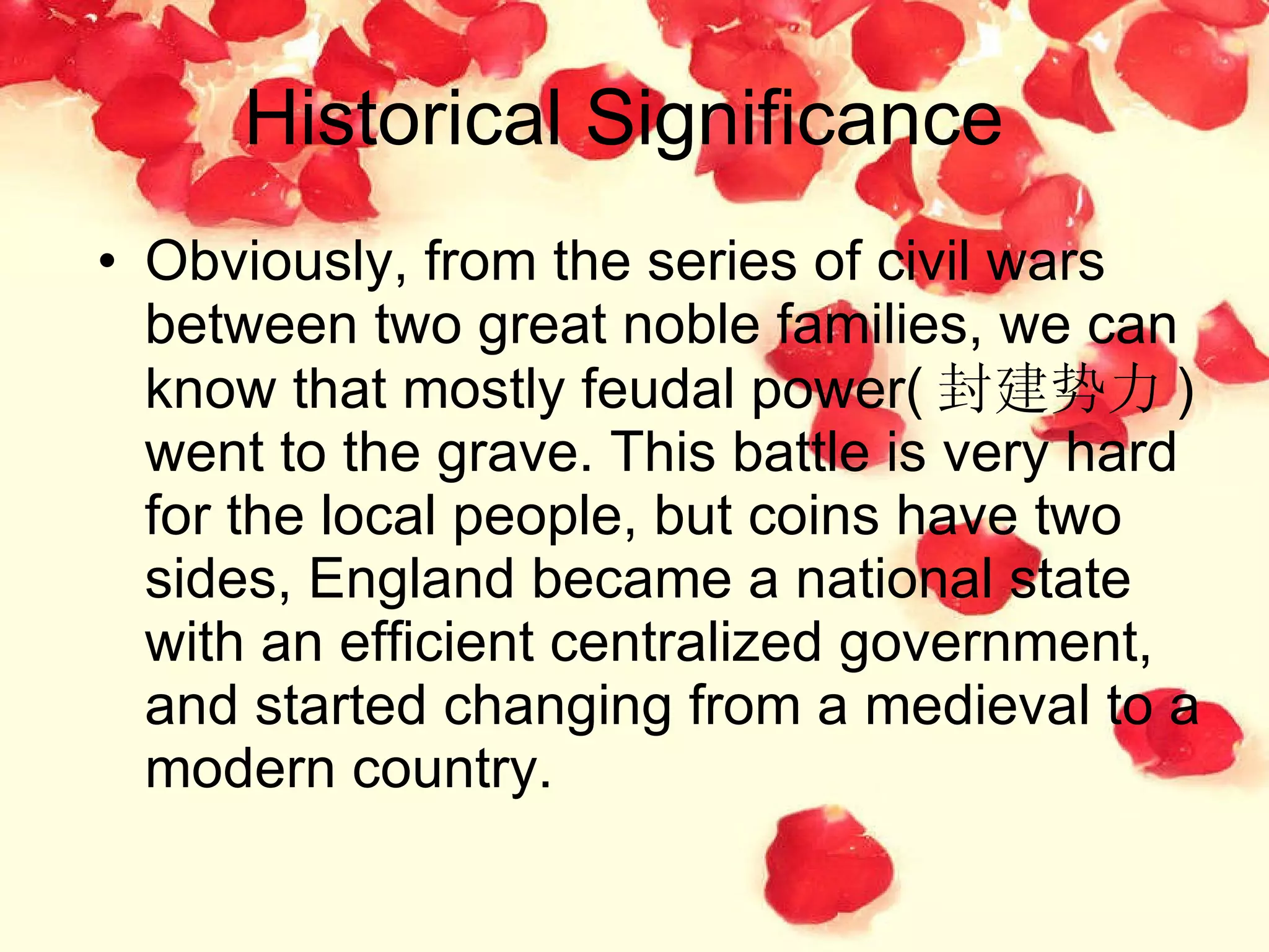 The rose war | PPT