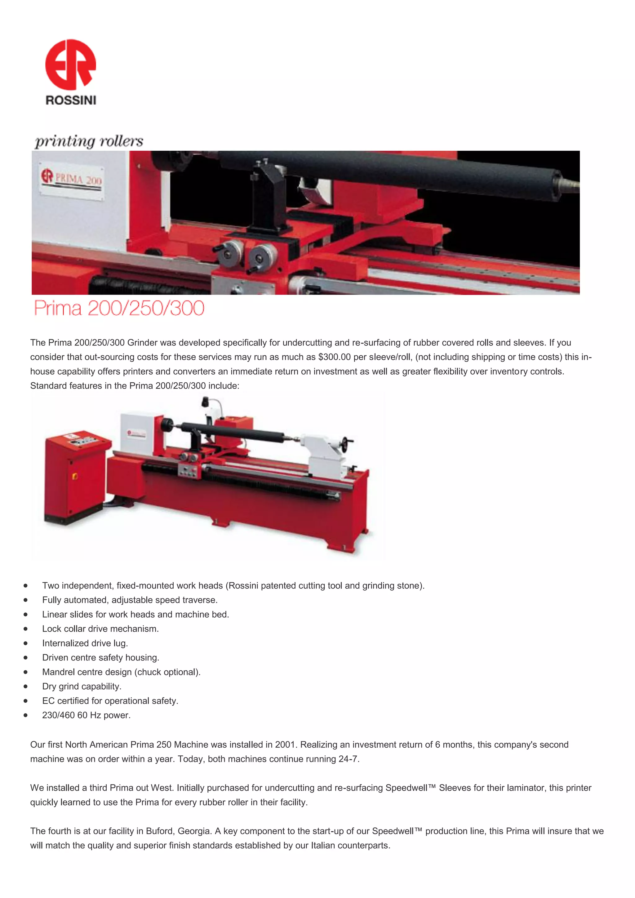 The Rossini Prima Grinder | PDF