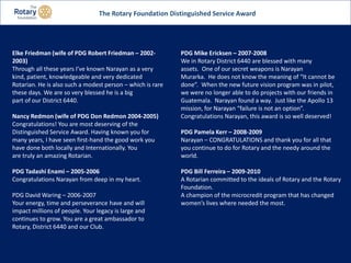 The Rotary Foundation Distinguished Service Award Presentation to ...
