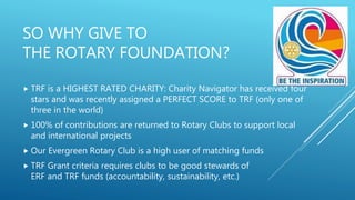 The rotary foundation nov 2018 | PPTX