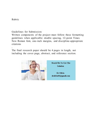 The rough draft should follow the same content and format as the | PDF