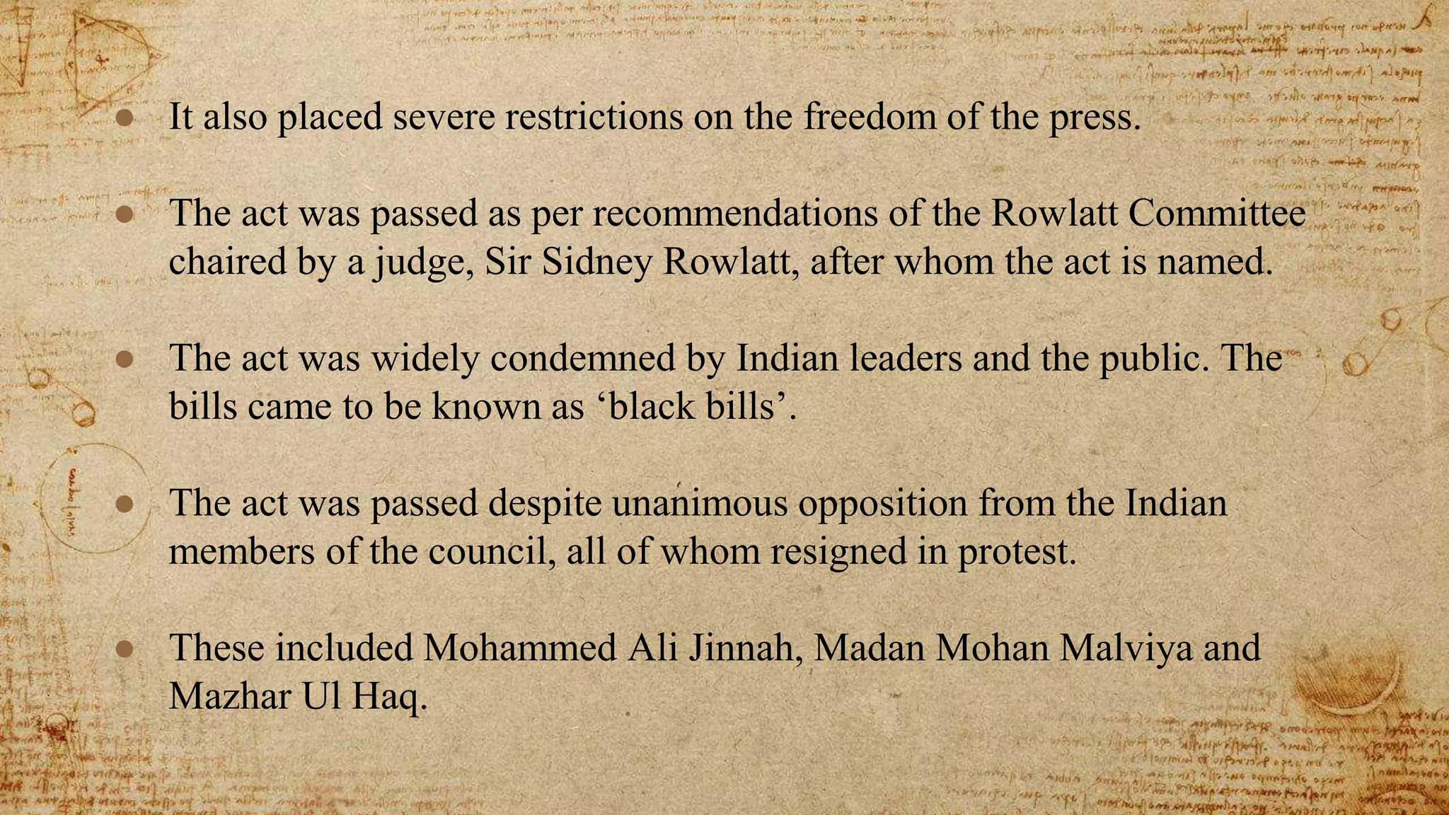 The rowlatt act | PPTX