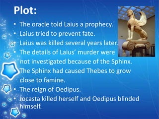 THE ROYAL HOUSE OF THEBES by: Leizyl Lugsanay Crispo | PPT