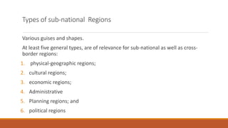 Introduction to theory of regionalism | PPTX