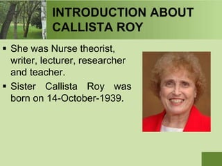 THE ROY’S ADAPTATION MODEL OF NURSING.pptx