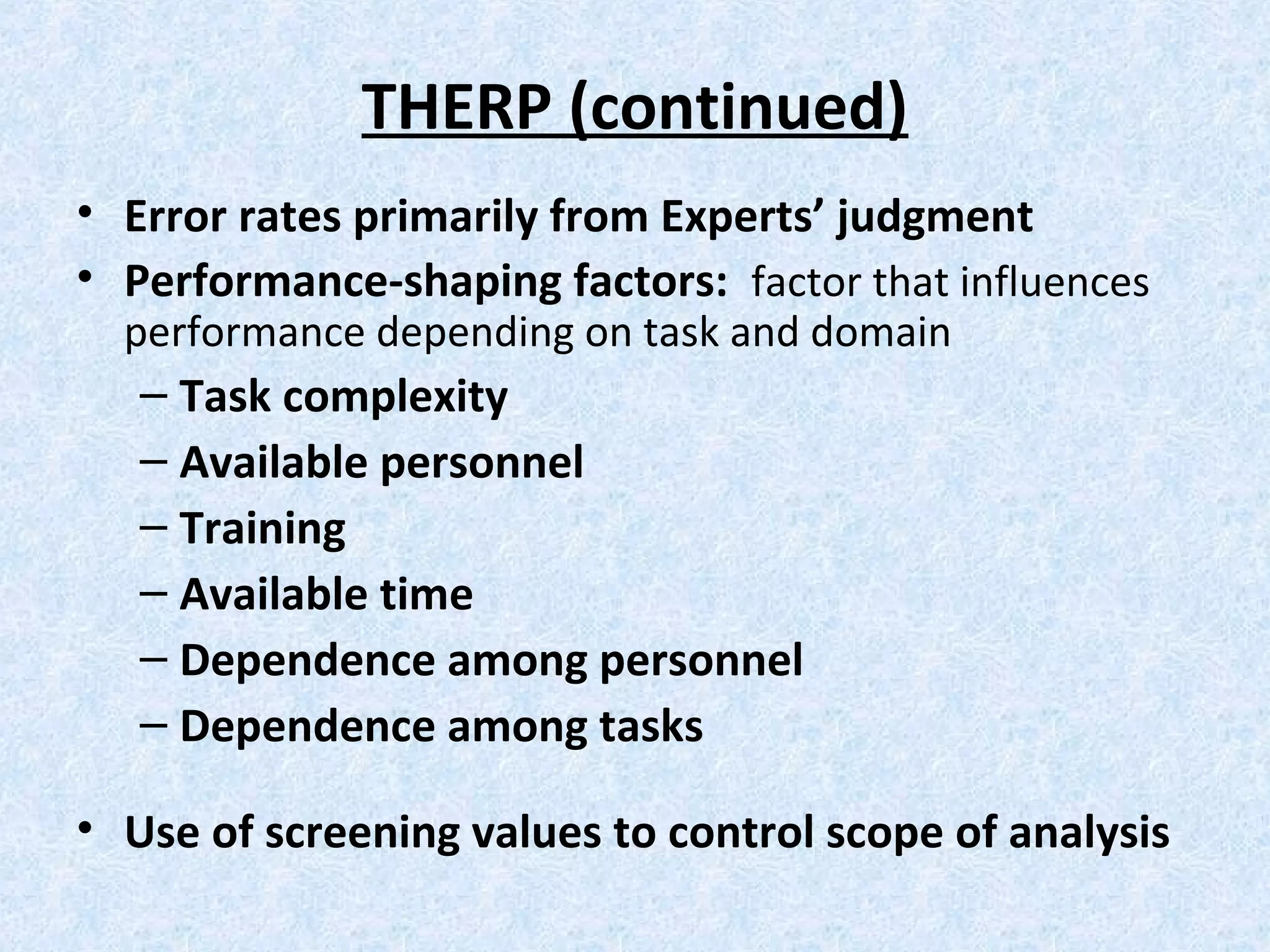 THERP | PPT