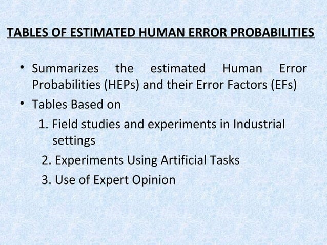 THERP | PPT | Computer Software and Applications | Computing